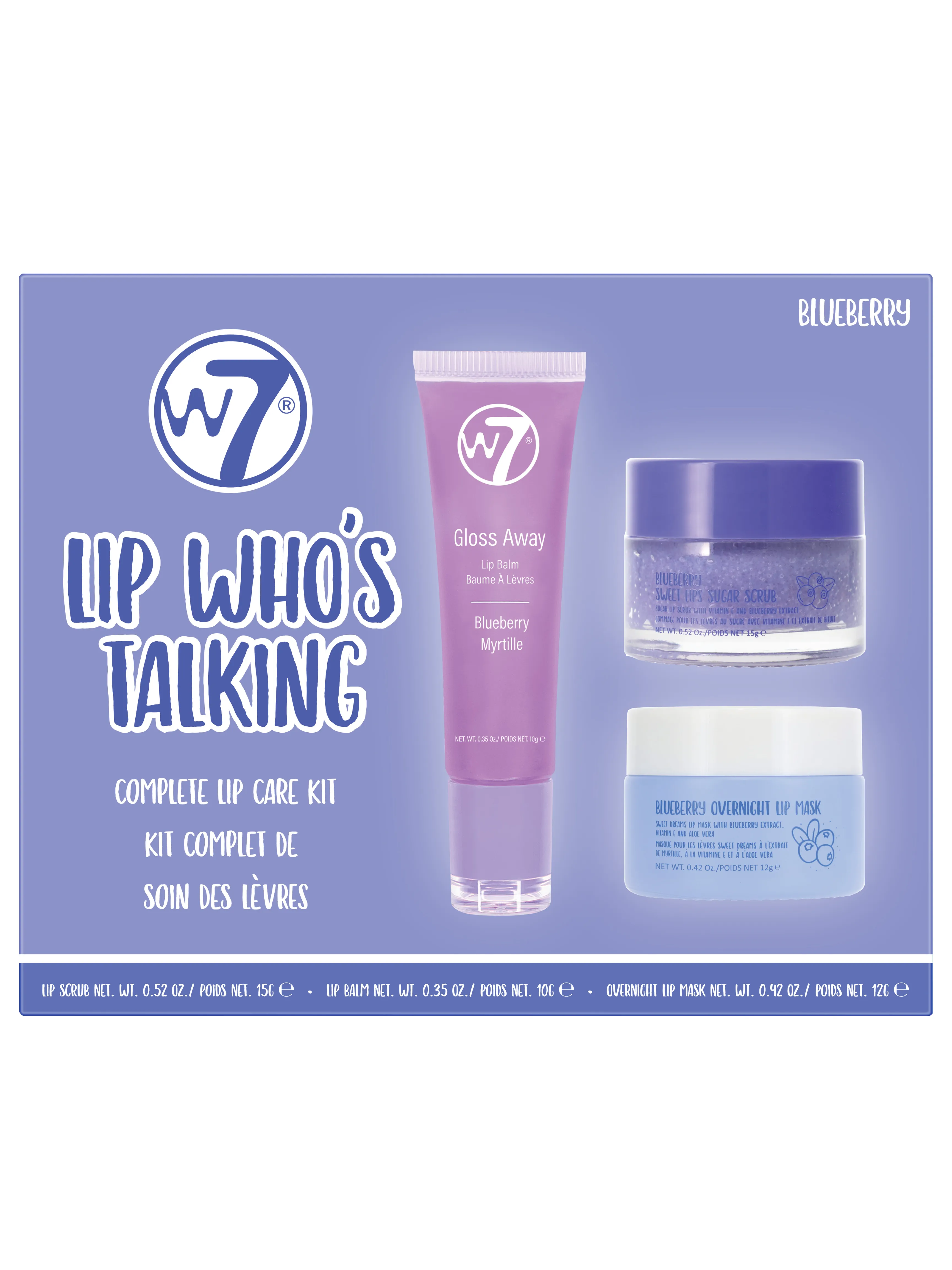 Lip Who’s Talking Blueberry Gift Set - W7Makeup